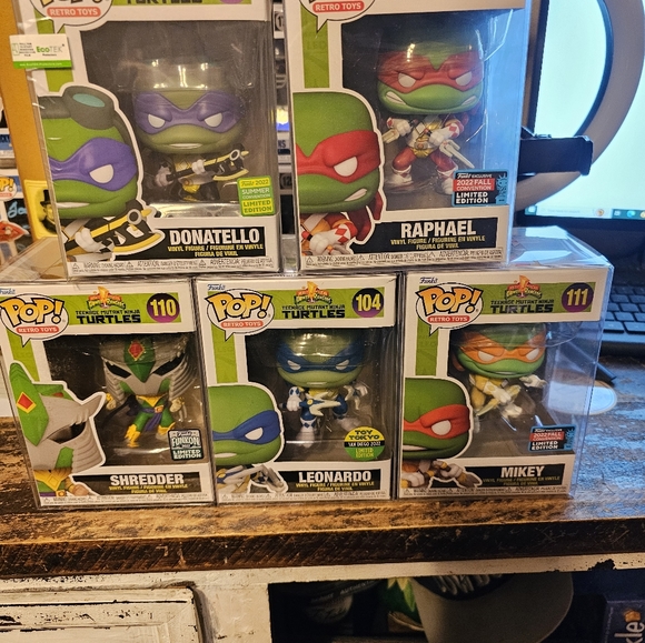 Funko | Other | Complete Set Teenage Mutant Ninja Turtles Power Rangers ...